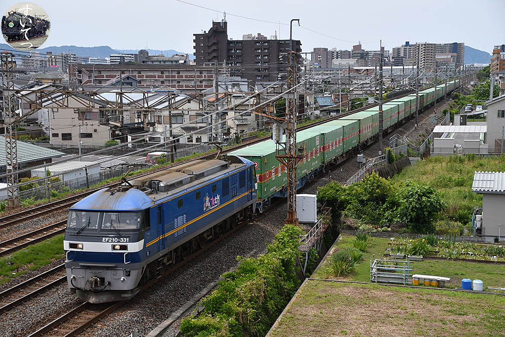 すいてつ on Twitter: "#福山レールエクスプレス #56レ #押し桃 #EF210-331 押し桃福通コレクションが1機増加 押し桃福通コンプ（＝桃福通コンプ）まであと8機 ...