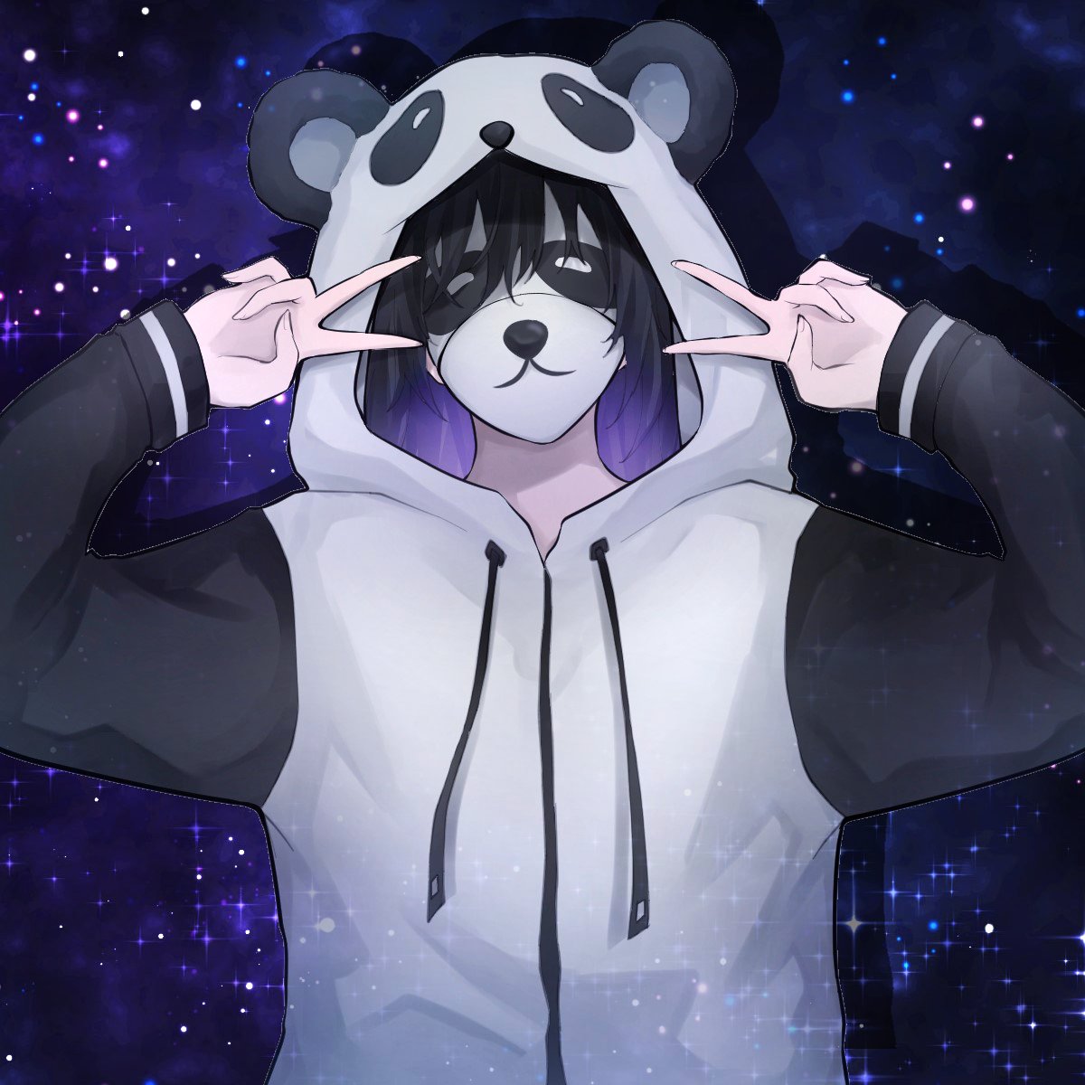 Cute Anime Panda Boy