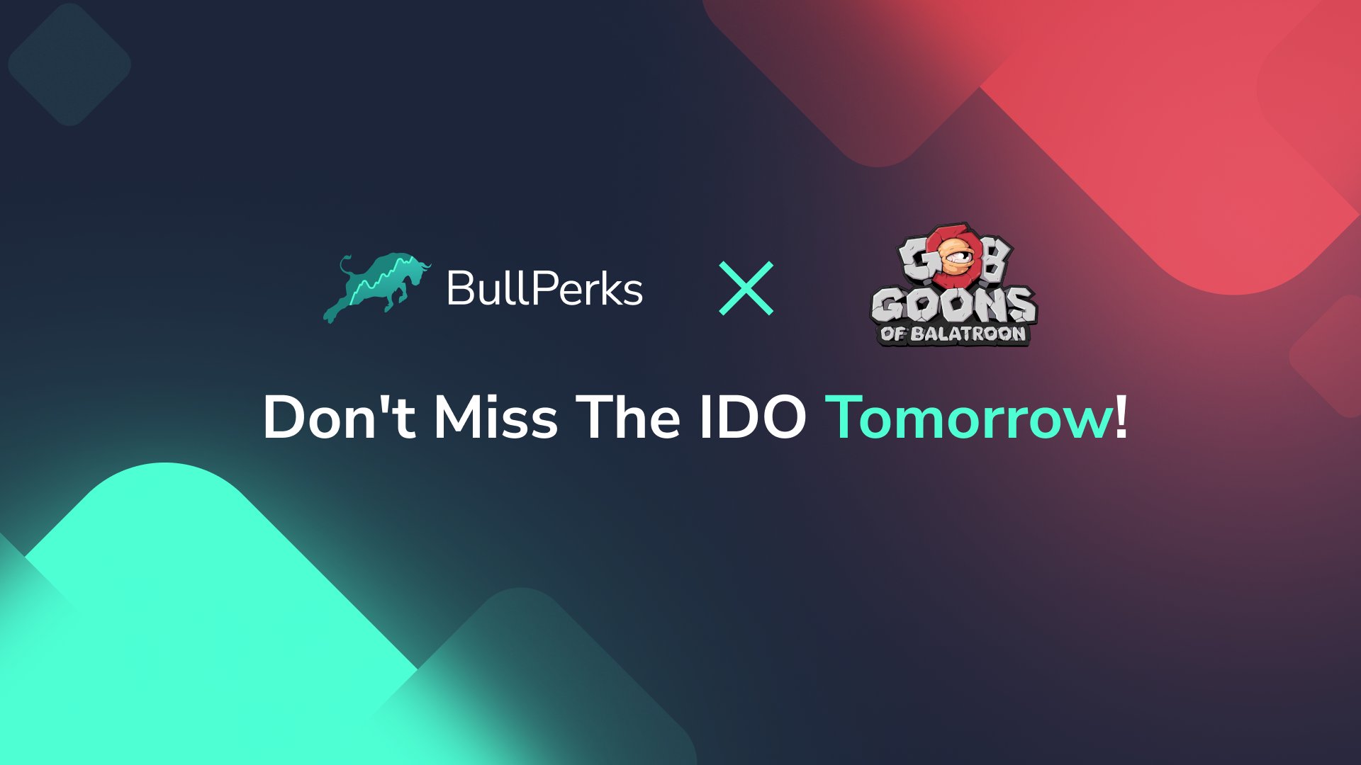 BullPerks on Twitter: "🐂 Dear Crypto Bulls, 🕒 Don't miss the GoB #IDO deal on #BullStarter ...