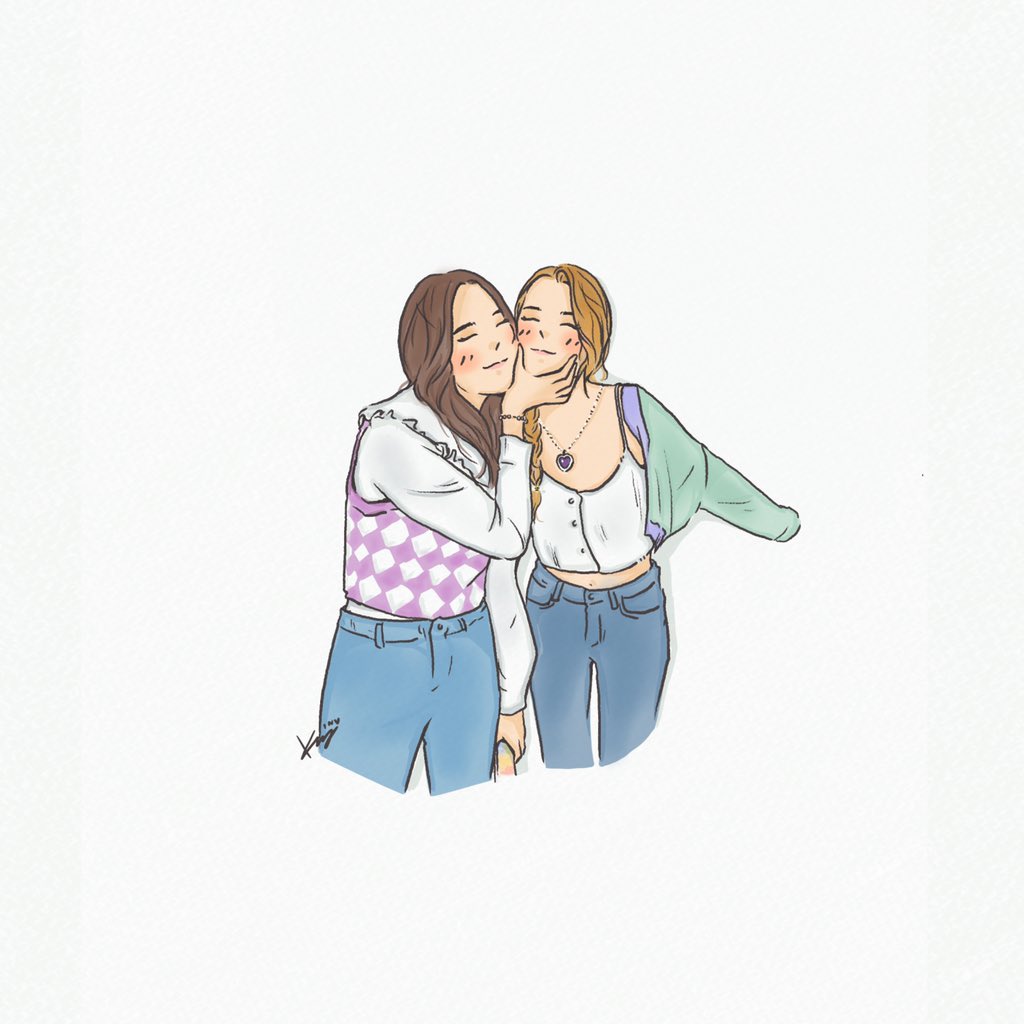 Best Friends Hugging Tumblr Drawing