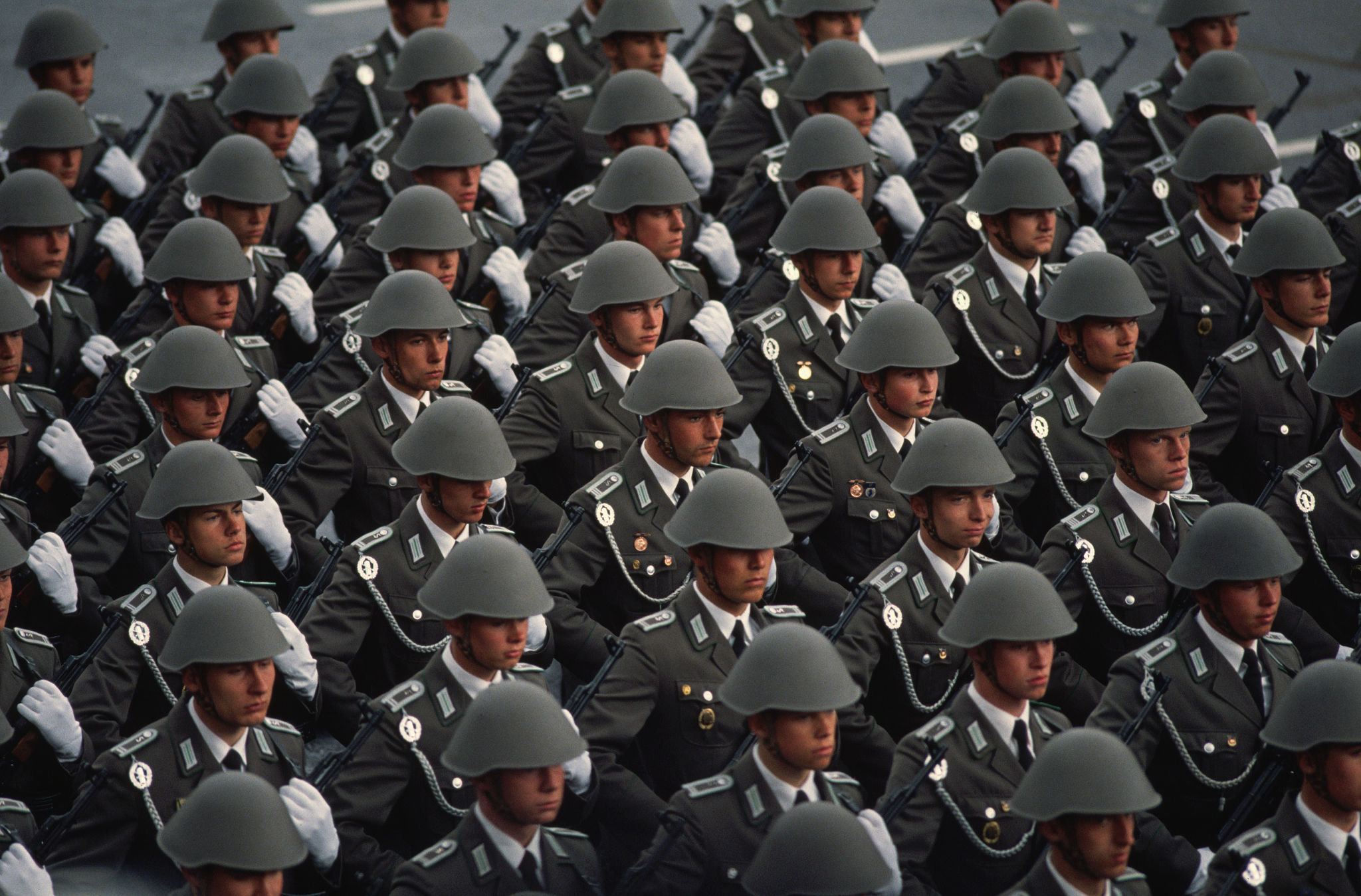 German Military Parade Reichswehr Generals At A Military Parade In