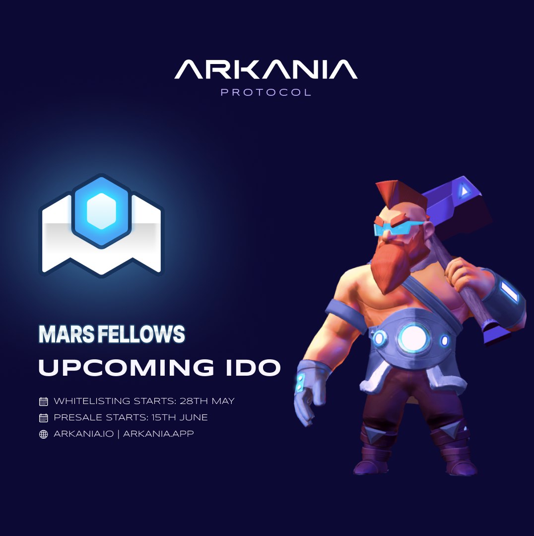 BSC IDO LAUNCHER on Twitter: "⚡Don't miss the private sale of Mars Fellows IDO on Arkania ...