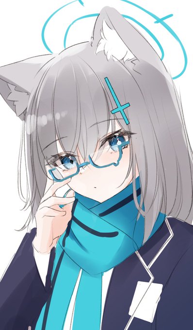 「shiroko (blue archive) simple background」Fan Art(Popular)｜4pages