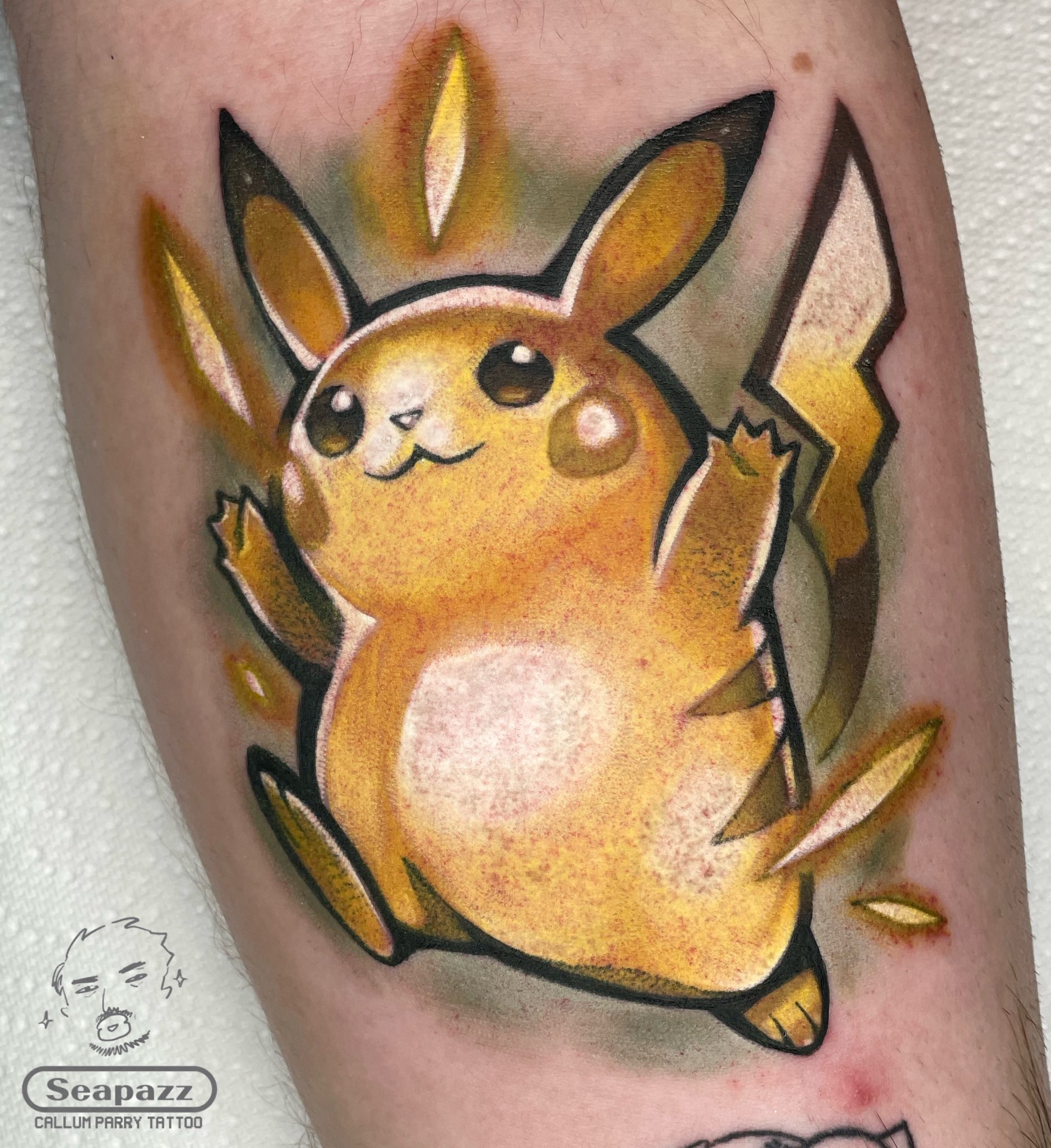 Badass Pikachu Tattoo