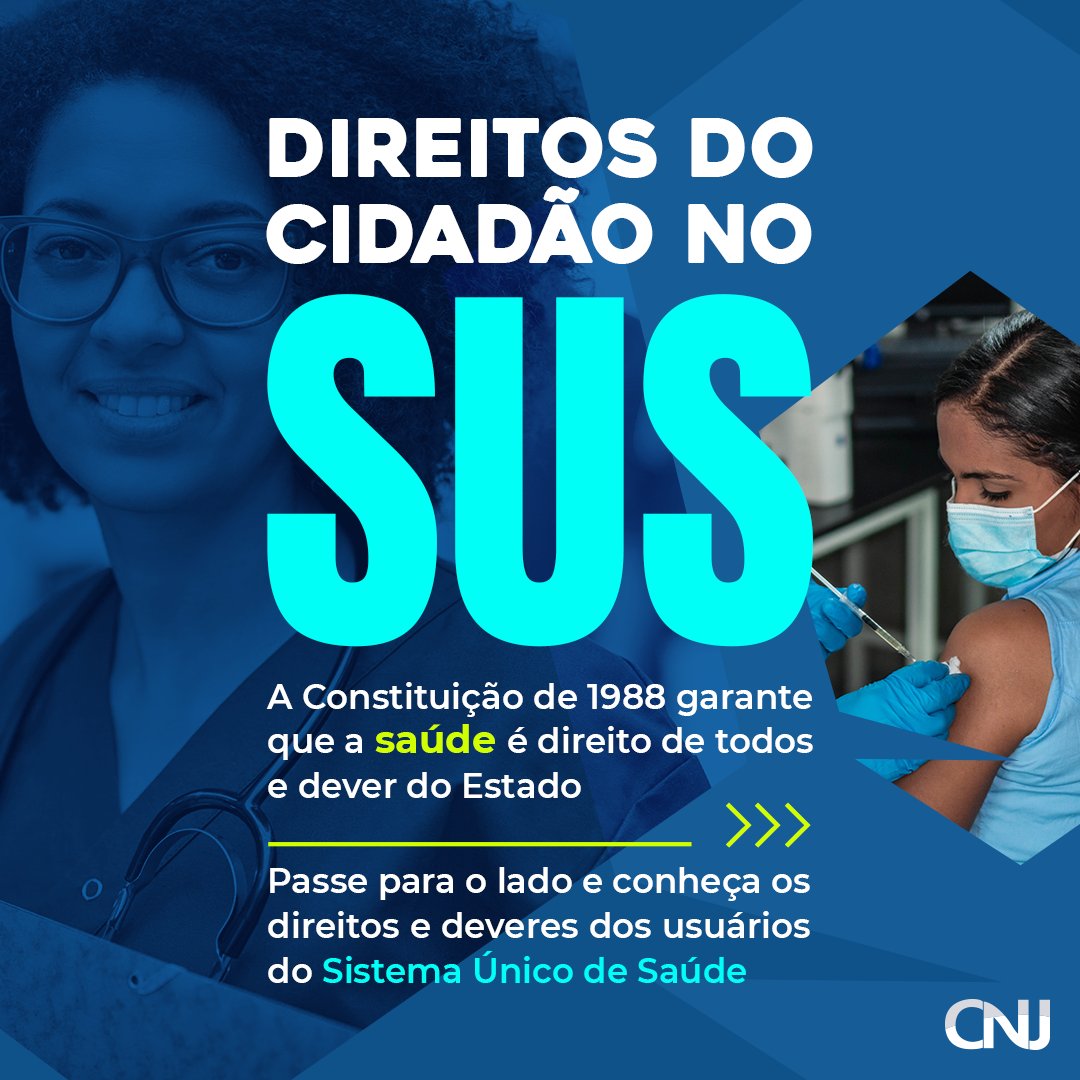 Cnj On Twitter 🏥 O Sus Prevê Que Todos Que Estejam No Brasil Tenham
