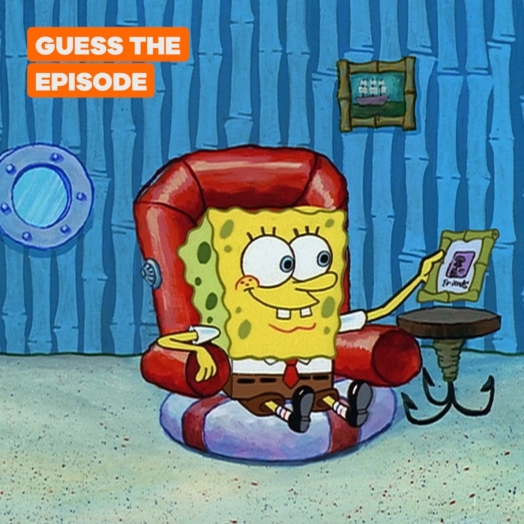 Spongebob Sitting On A Chair