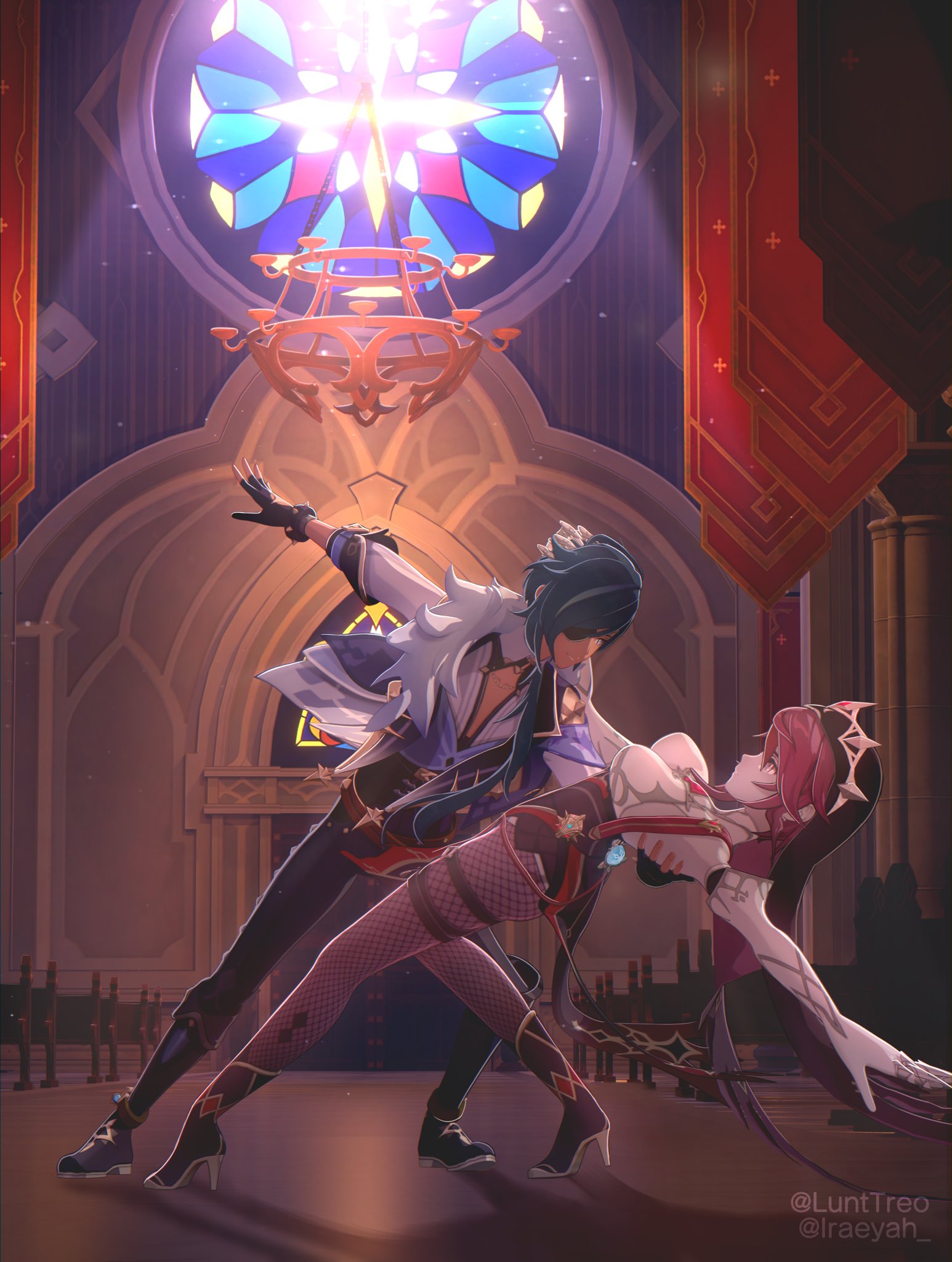 Ren (Feceros) | Commissions Closed | on Twitter: "size differences. #rosaria #kaeya #bnpr # ...