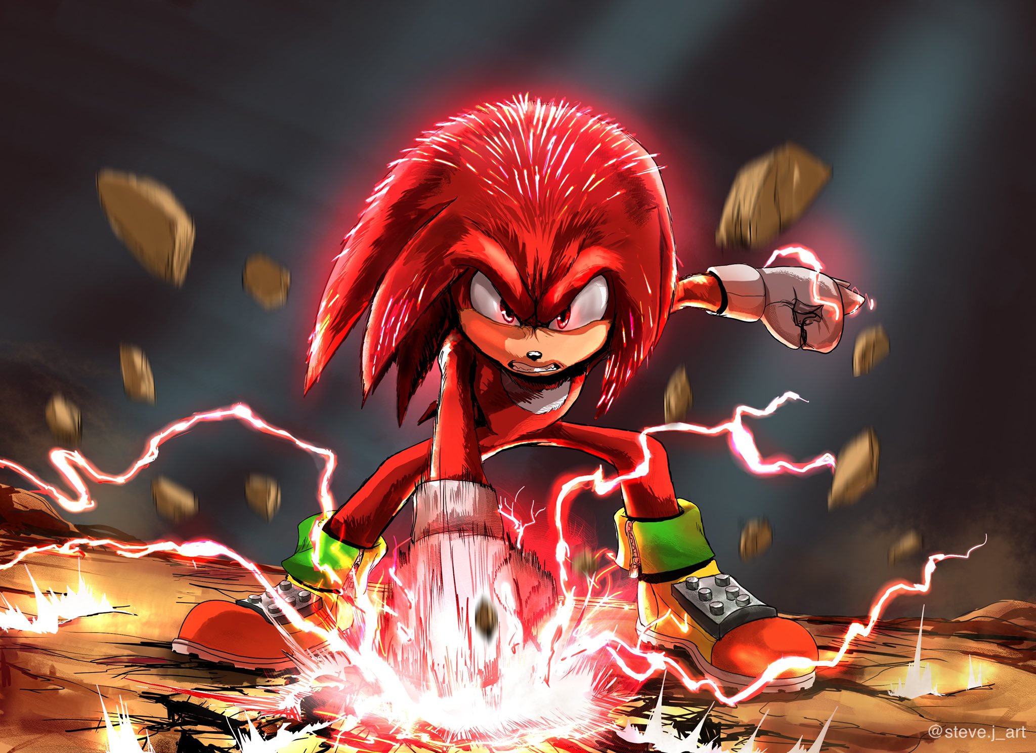 Knuckles The Echidna Drawings