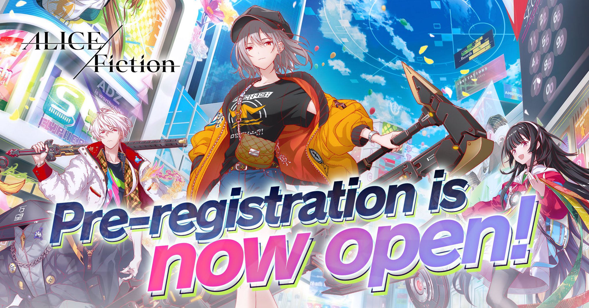 ALICE Fiction_EN @ official service has started! on Twitter: "\#ALICEFiction Pre-registration ...