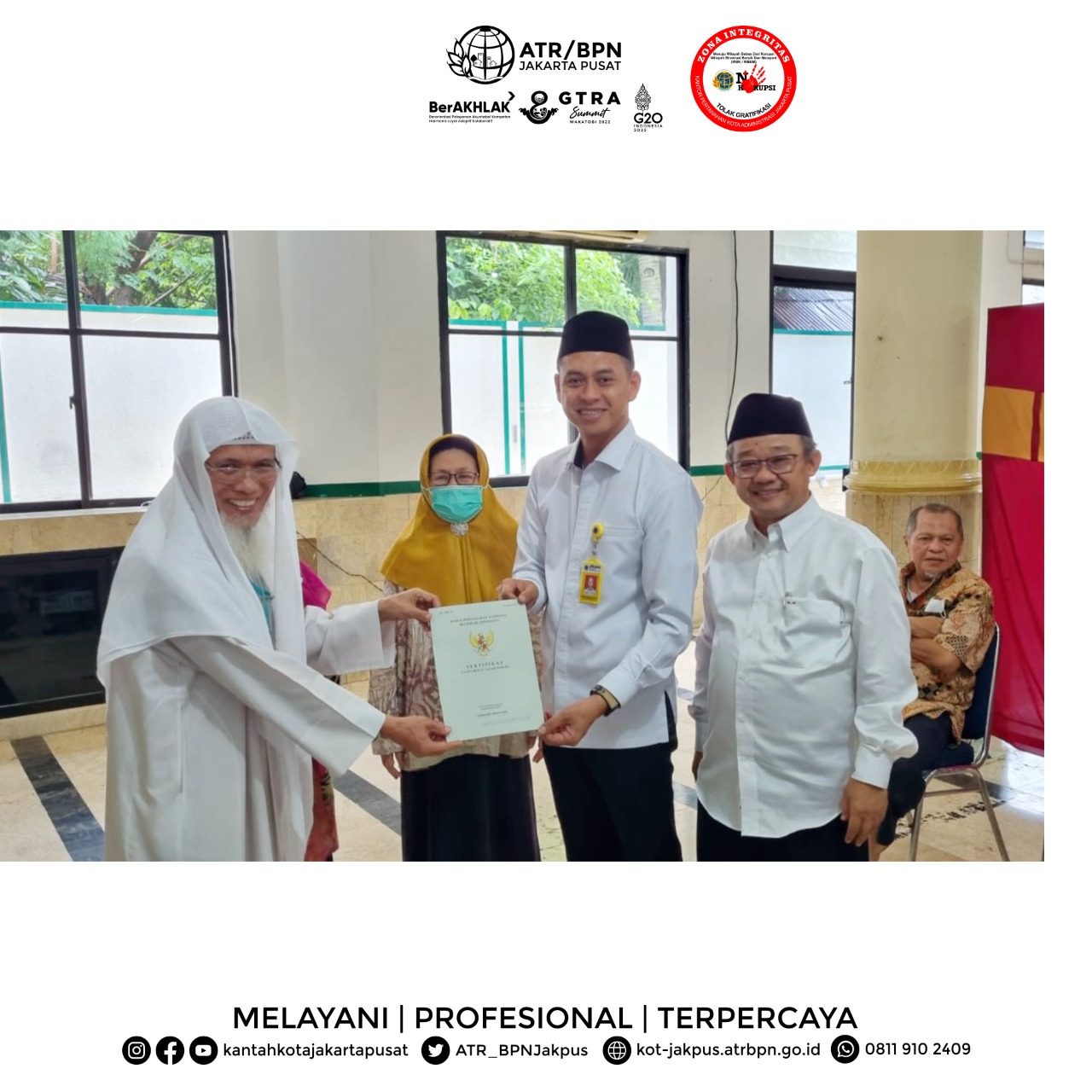 Kantah Kota Jakarta Pusat on Twitter: "Halo #SobATRBPN Selasa, 31/05/2022 Kepala Kantor ...