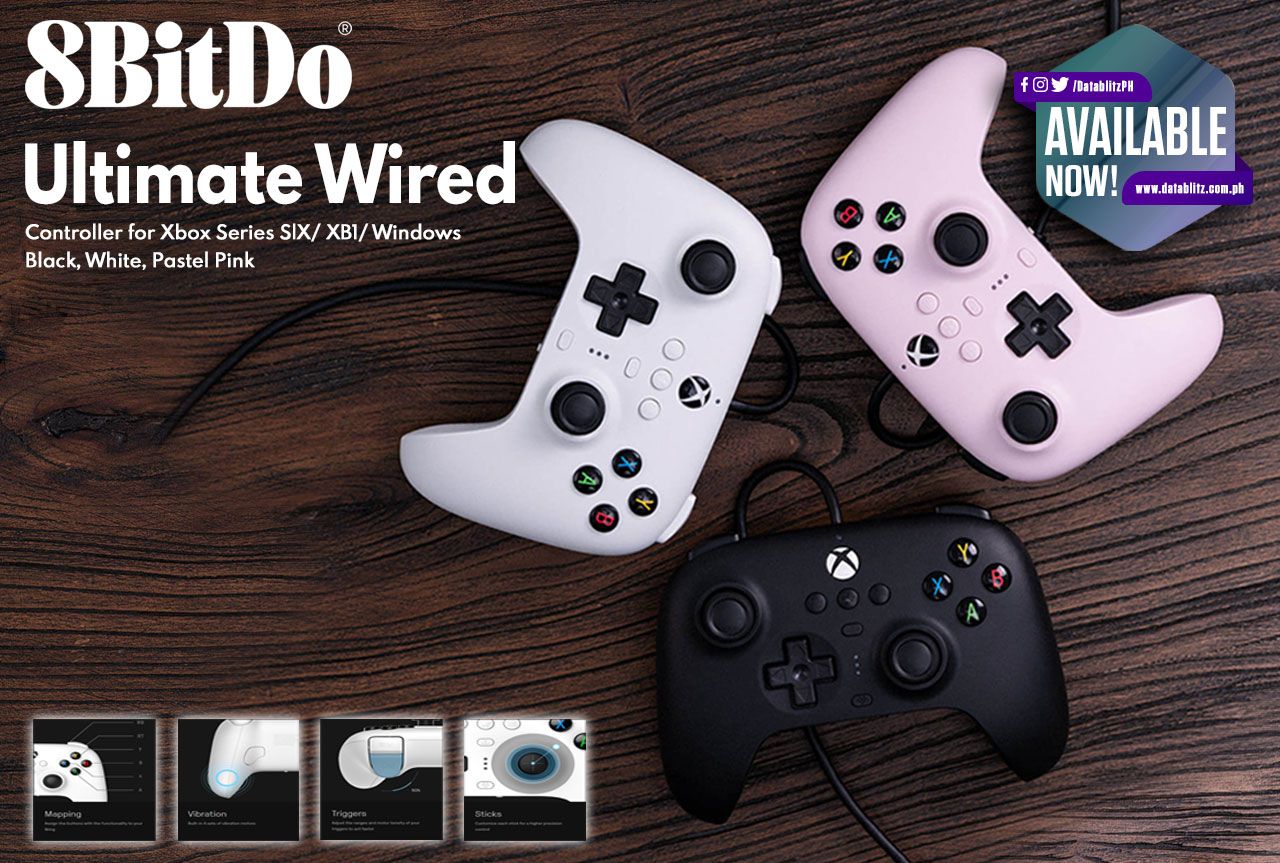 DataBlitz on Twitter: "MORE WAYS TO PLAY. 8BitDo Ultimate Wired Controller for Xbox Series S|X ...