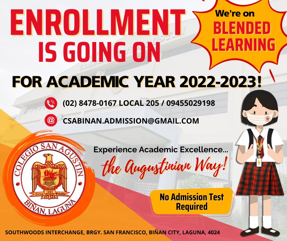 Colegio San Agustin Binan Logo