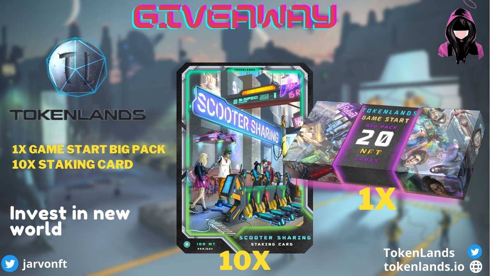 Jarvo Nft on Twitter: "#NFTGiveaway 🎉🎁 1x Game Start Big Pack 10x Staking Card 👇How to Enter👇 ...