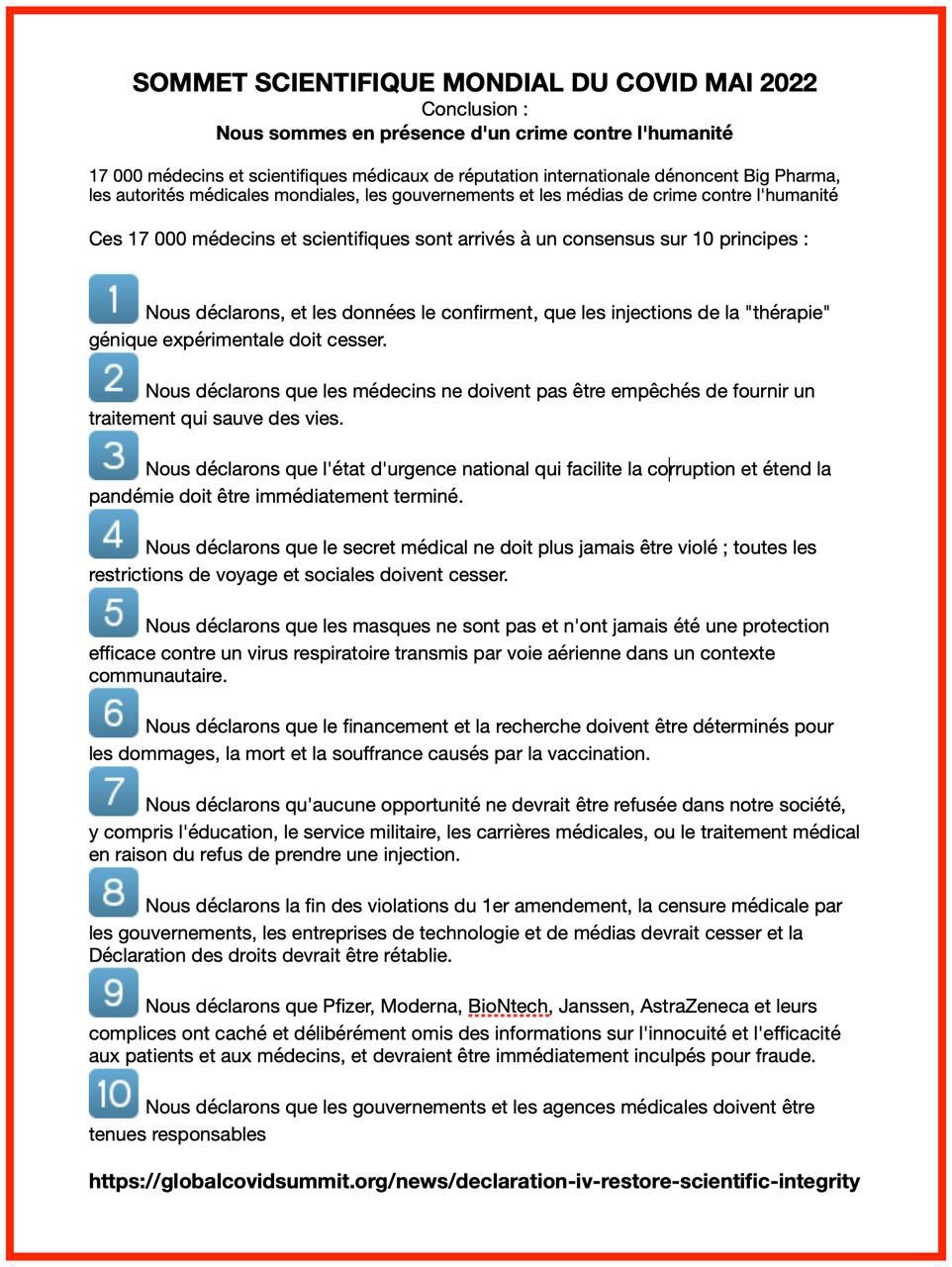 Ptit Soleil on Twitter: ""Déclaration de 17 000 médecins et scientifiques réunis lors du Global ...