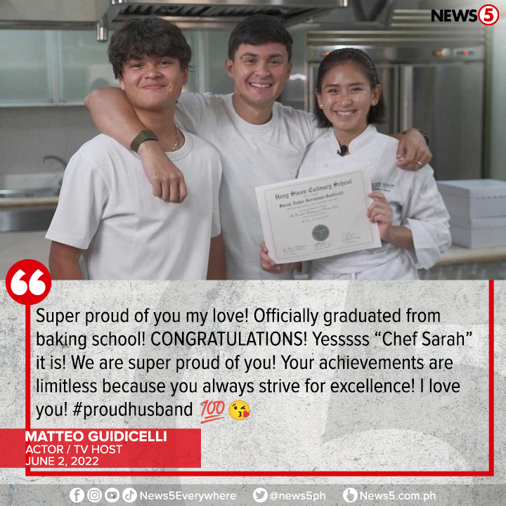 News5 on Twitter: "Pagbati ni Matteo Guidicelli sa kaniyang asawa na si Sarah Geronimo na ...