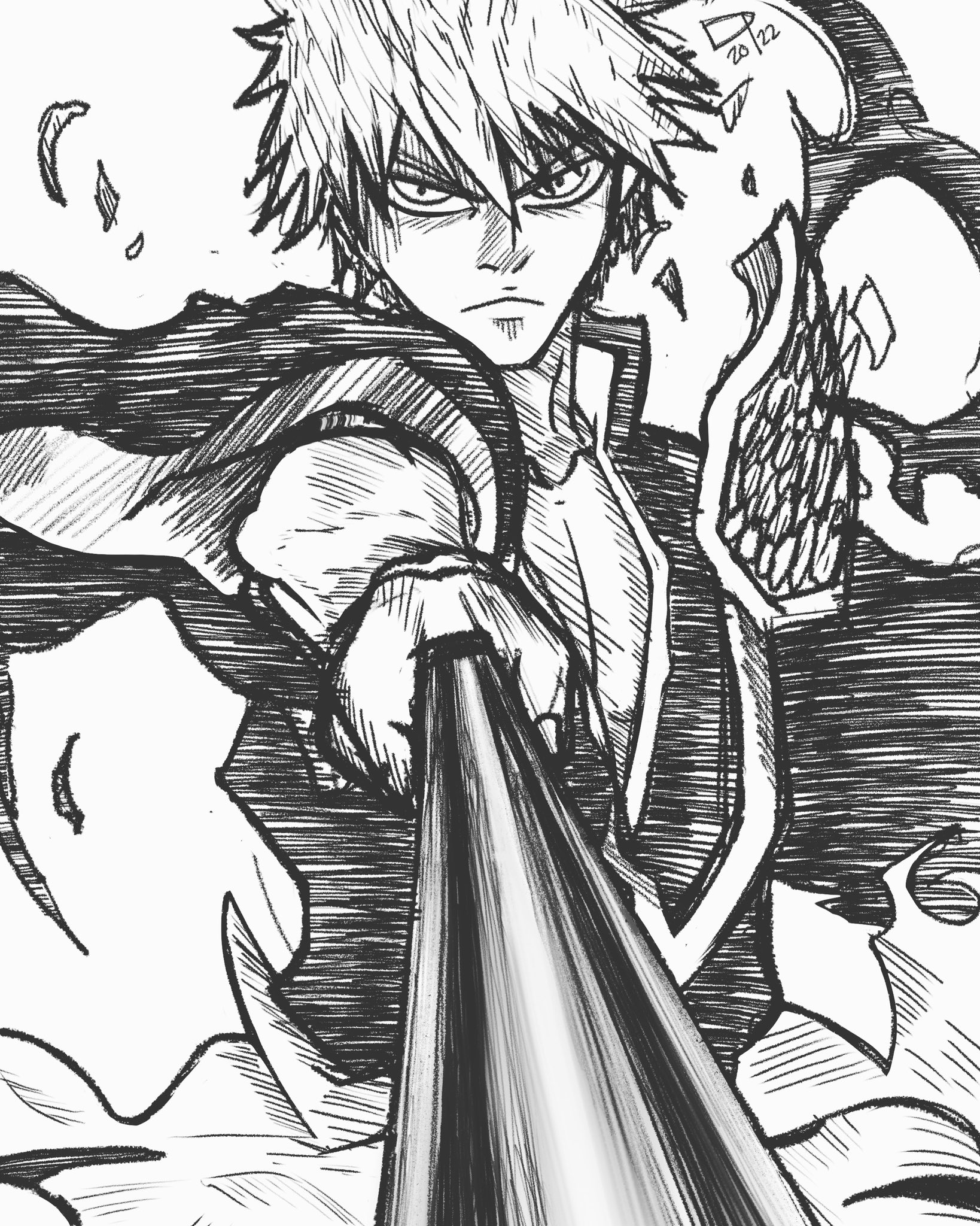 Bleach Ichigo Bankai Drawing