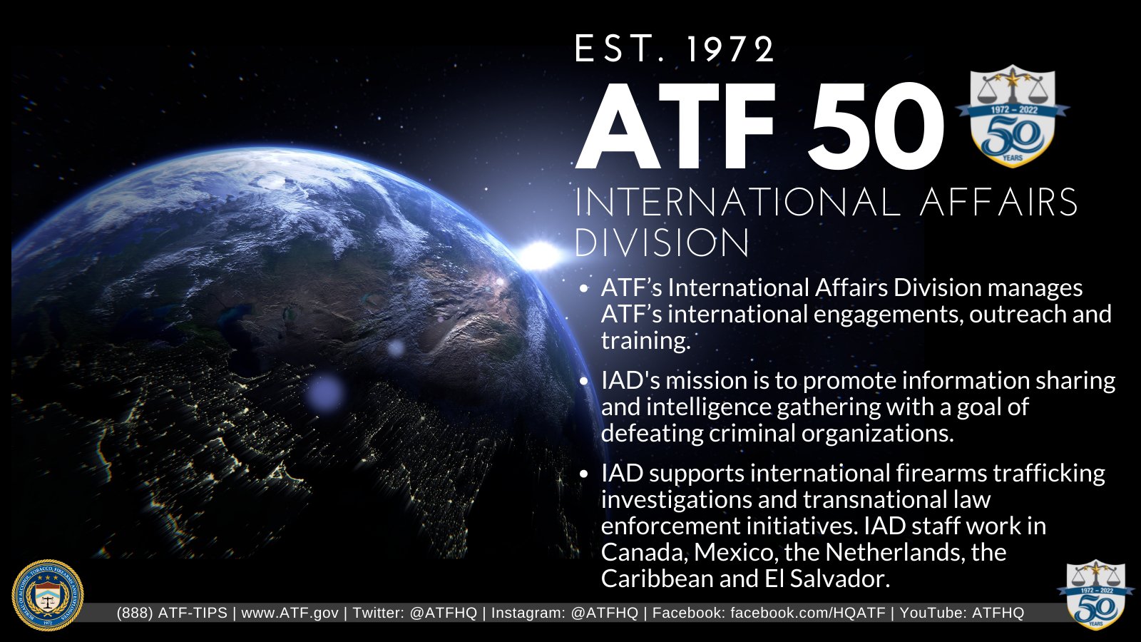 ATF HQ on Twitter: "During our 50th year, we are looking at ATF's missions and unique ...
