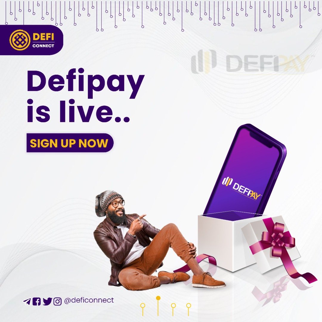 deficonnect on Twitter: "The wait is finally over....🕺💃 #Defipay is LIVE Open your account and ...