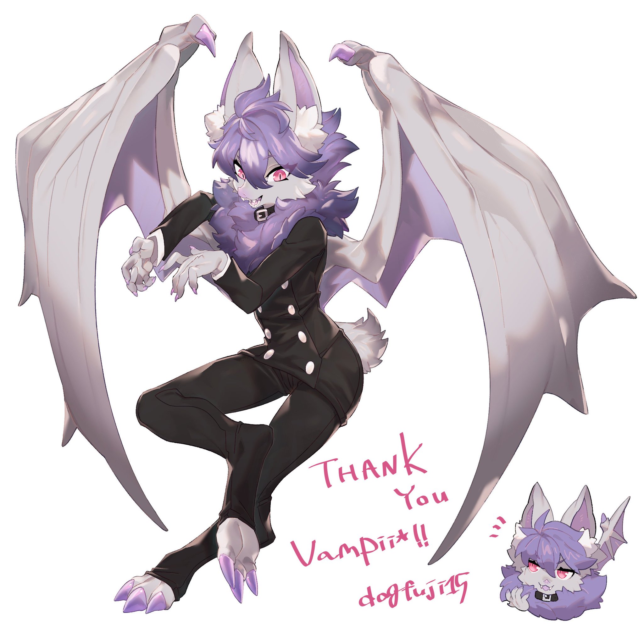 いぬふじ on Twitter: "Thank you for commission!🦇 https://t.co/zlTXS82tQB #Skeb #Commission @skeb_jp ...