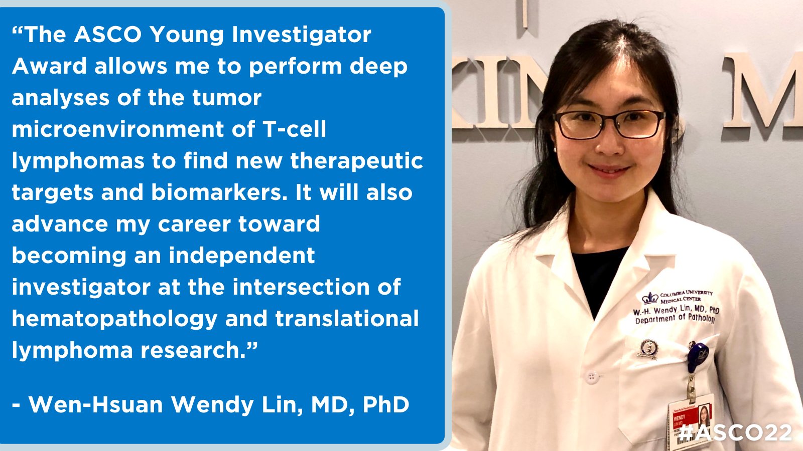 Columbia Cancer on Twitter: "Wen-Hsuan Wendy Lin, MD, PhD, (@WHWendyLin) Young Investigator ...