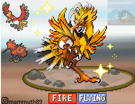 Shiny Moltres Sprite