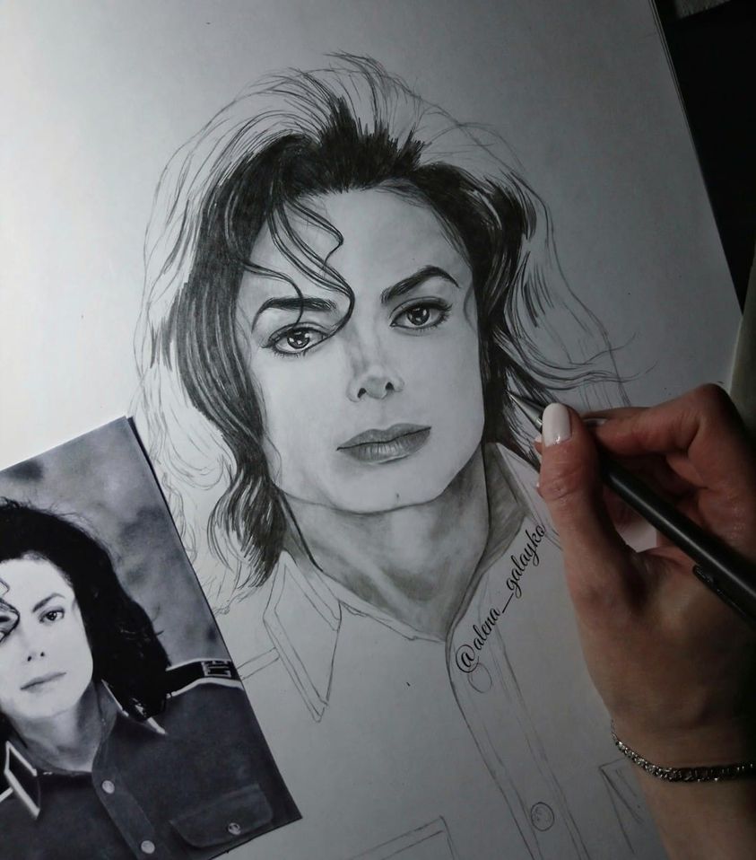 Easy Pencil Drawings Of Michael Jackson