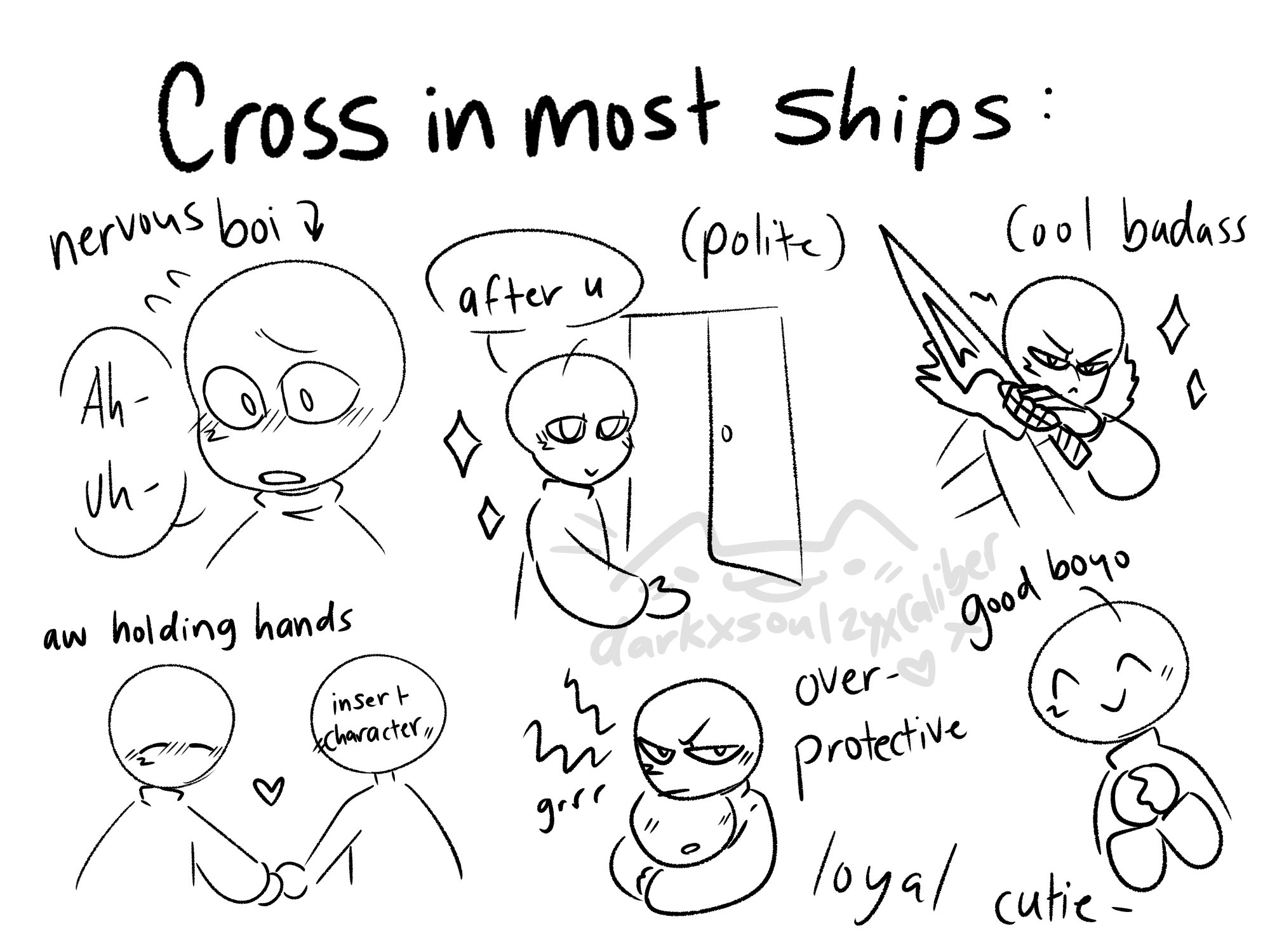 Badass Cross Drawings