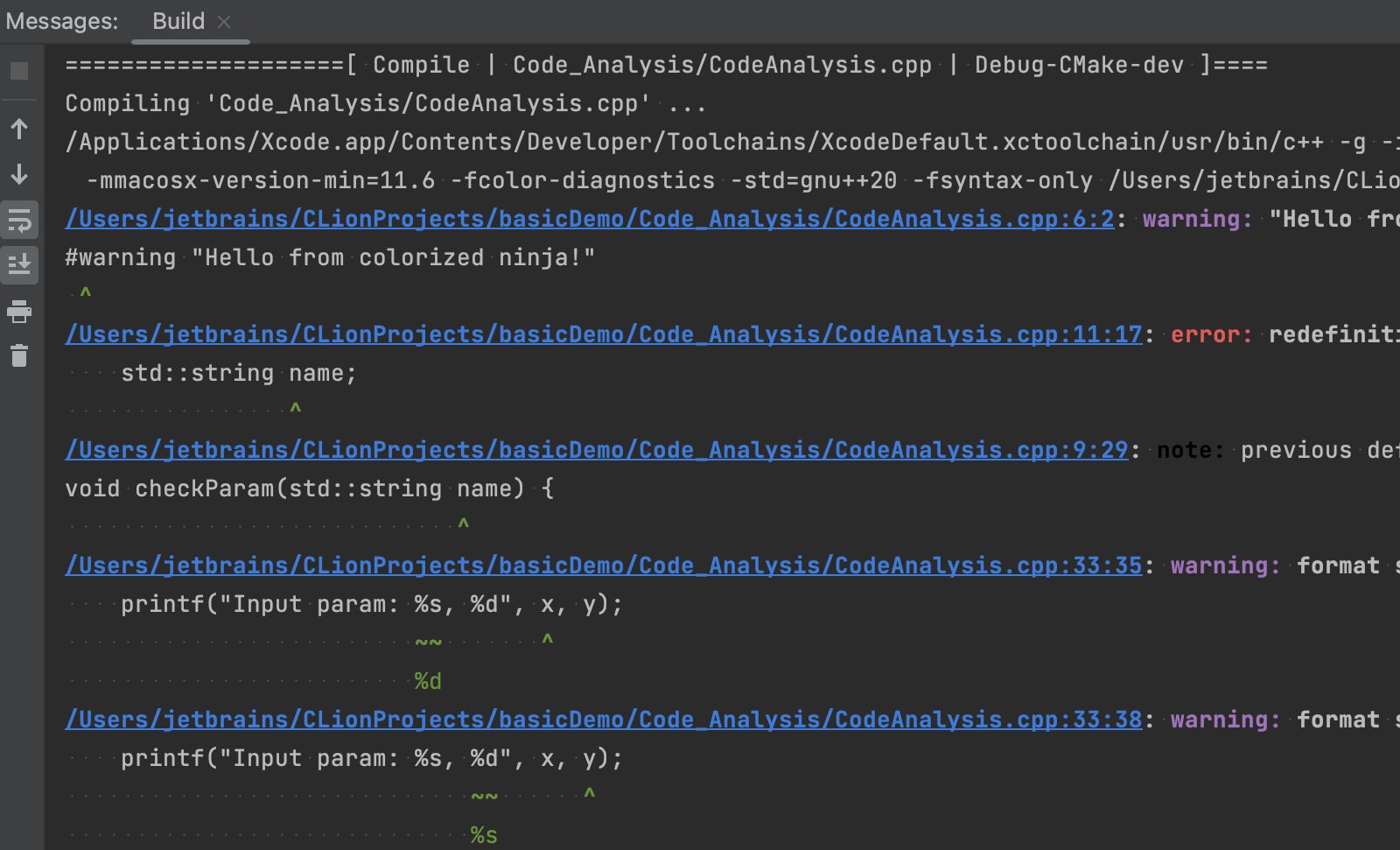 Jetbrains Clion Ide On Twitter Colorized Compiler Output Helps