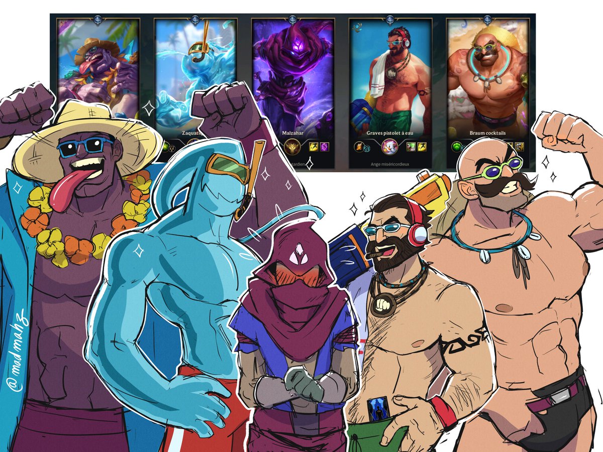 Pool Party Graves Fan Art