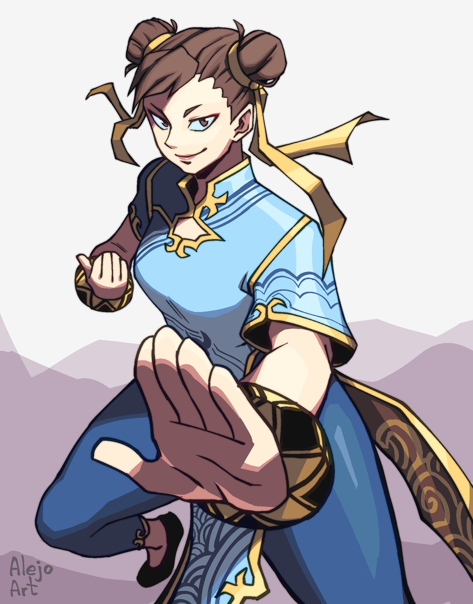 春麗(チュン・リー) 「Trying stuff out 」|Alejo Artのイラスト