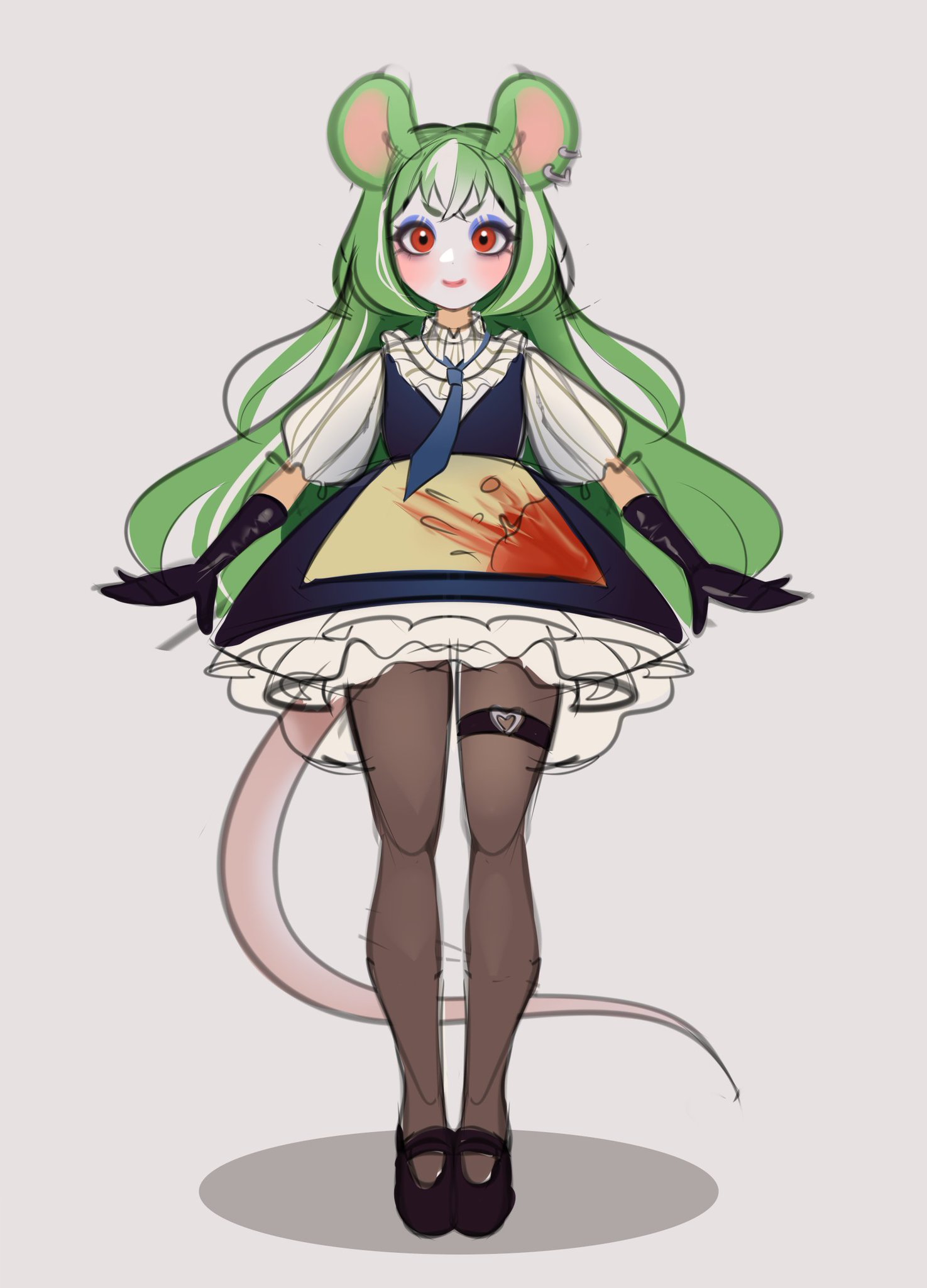 🥩Soursentai 🥩 ૮ ˶ᵔ ᵕ ᵔ˶ ა on Twitter: "Ya estoy rediseñando a la ratona Vtuber y le estoy ...