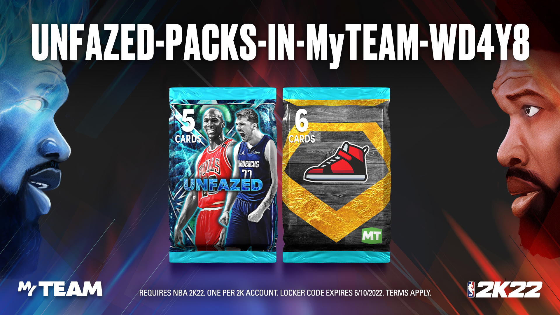NBA 2K22 MyTEAM on Twitter: "Locker Code 🚨 Use this code for an Unfazed Pack or Diamond Shoe ...