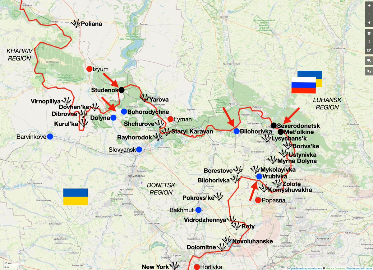 The Russian fascist invaders assaulted Bohorodychne, Dolyna, Met'olkine ...