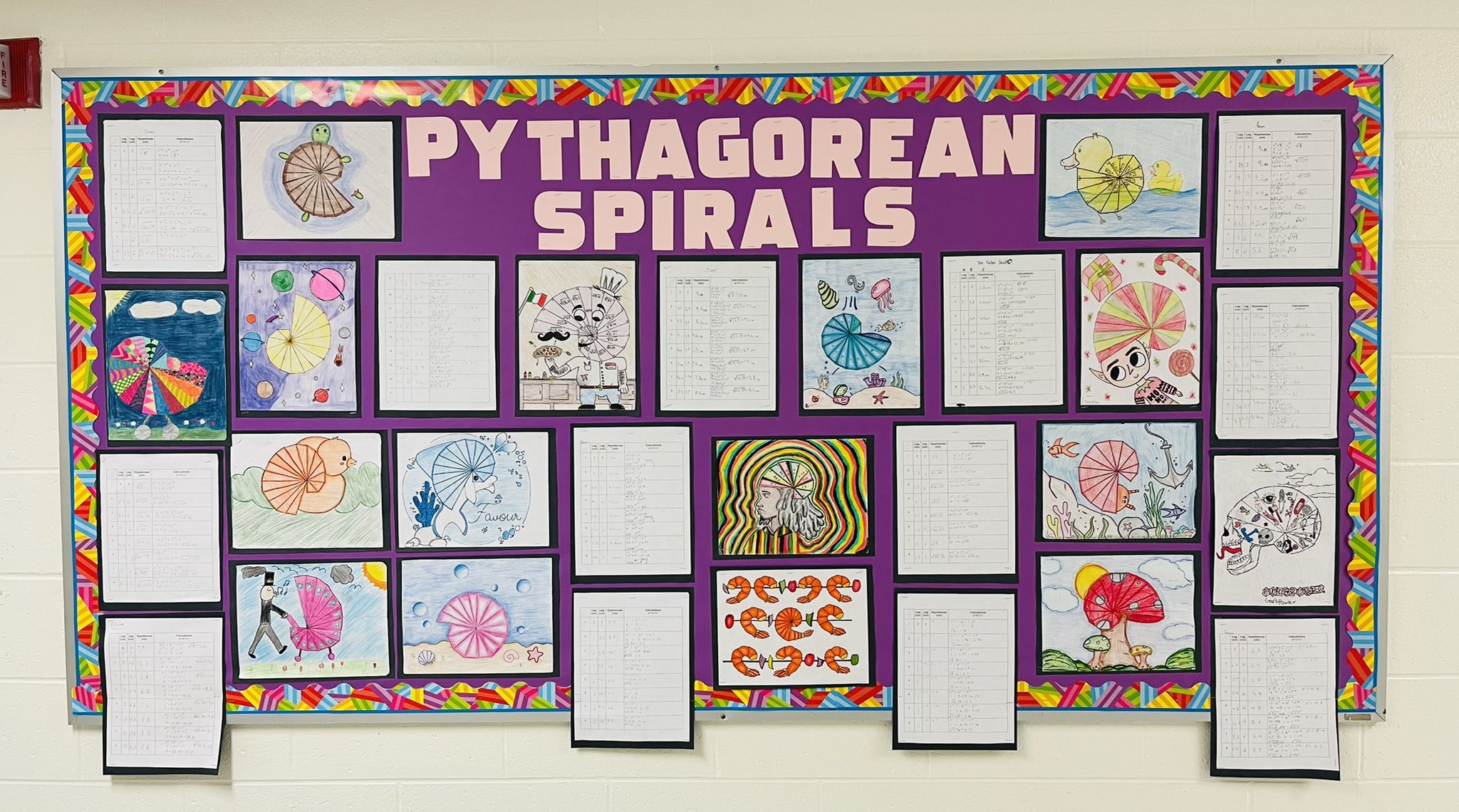 Pythagorean Spiral Design Ideas