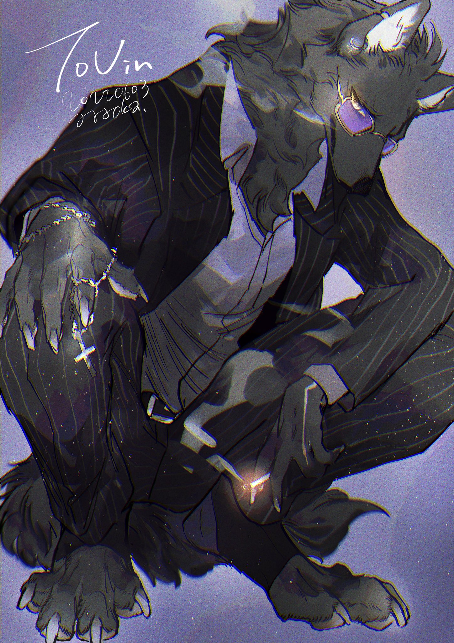 HiGA on Twitter: "RT @24Bllues: Skeb Thank you 💜 https://t.co/rAg01j8Elh #Skeb #Commission @skeb ...