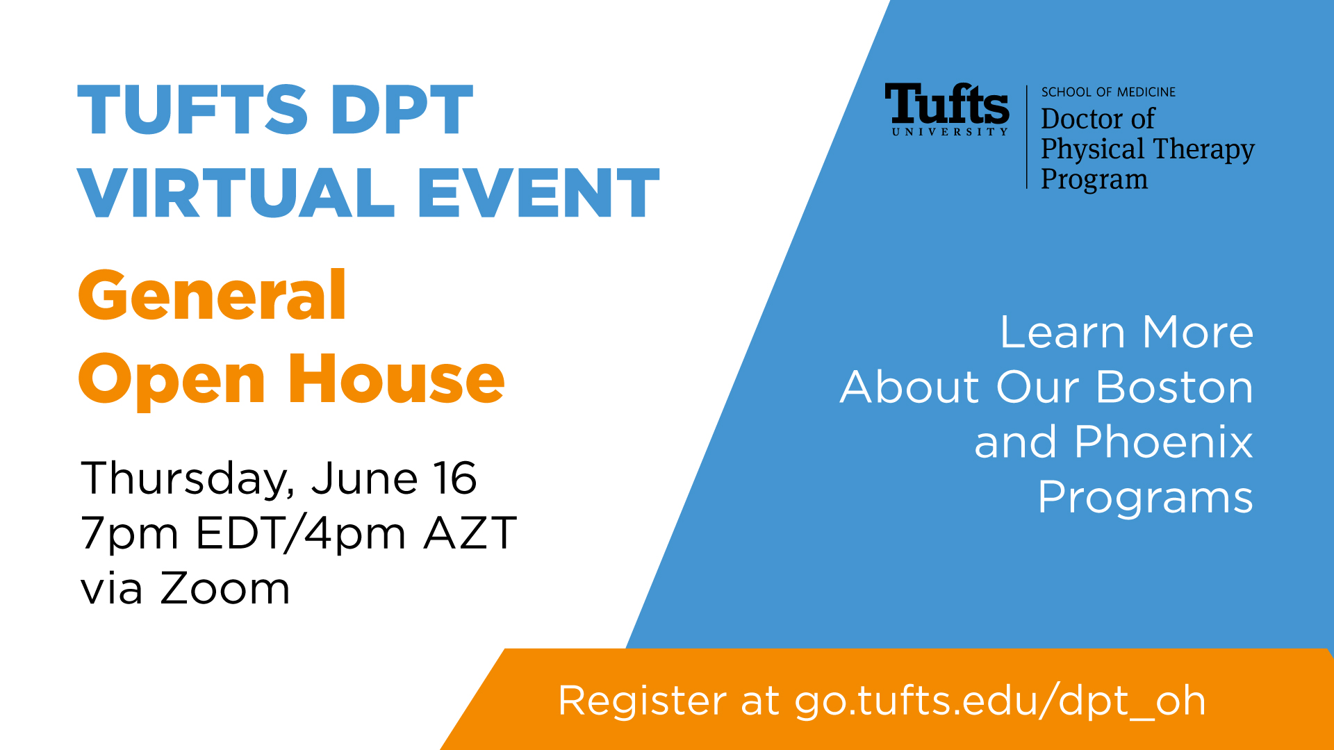 Tufts School of Medicine on Twitter: "Join our next virtual open house event on June 16 at 7pm ...