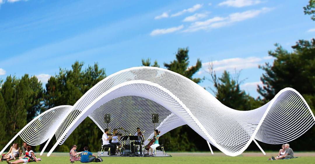 ParametricArchitecture on Twitter: "Design by Coding: Parametric Wave Pavilion concept by ...