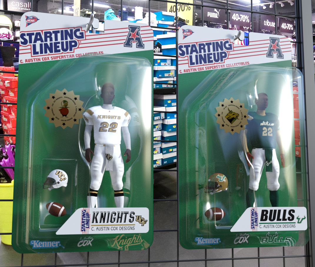 CFB Starting Lineup sports action figures for the American Athletic ...