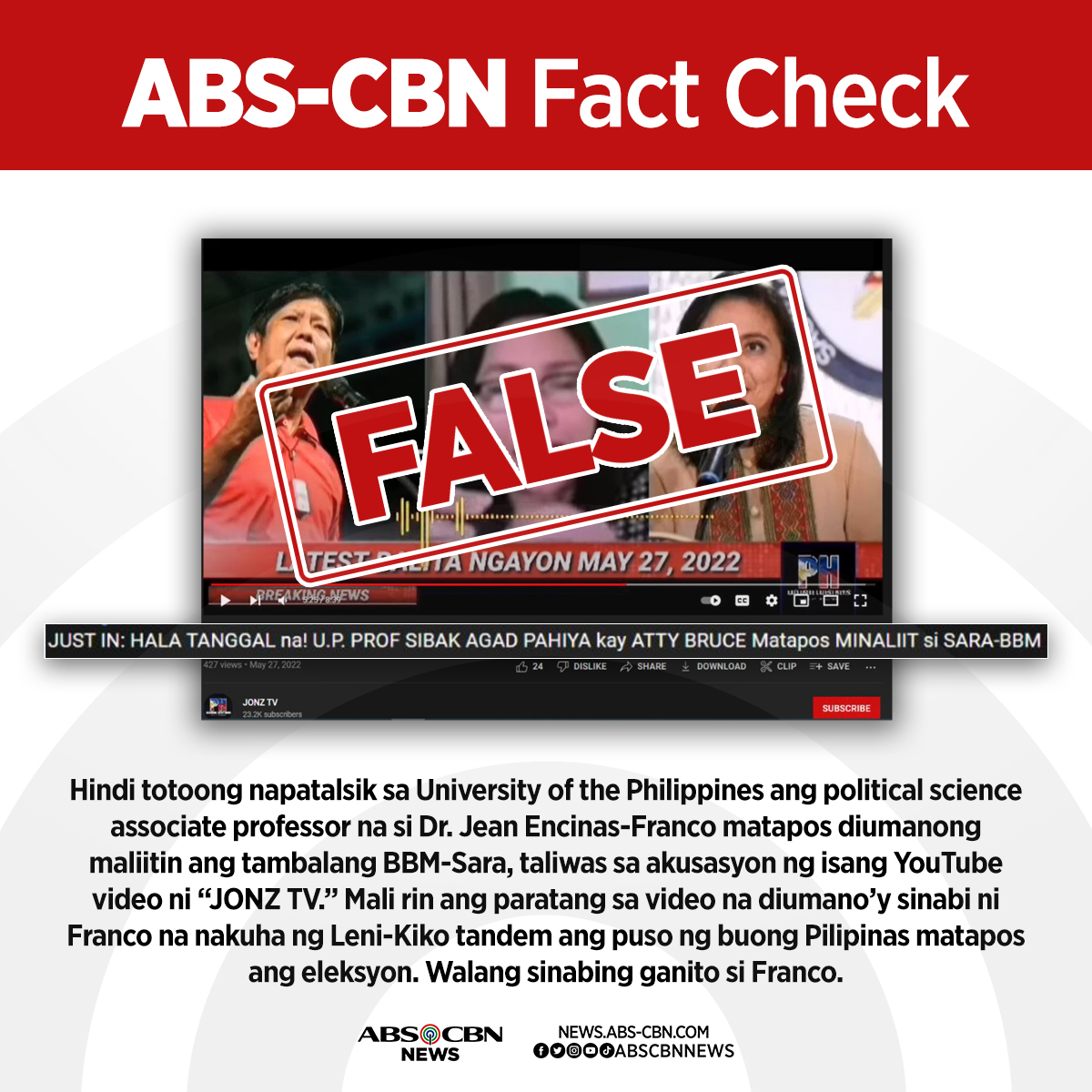 Abs Cbn Fact Check On Twitter Abscbnfactcheck Rating False Hindi