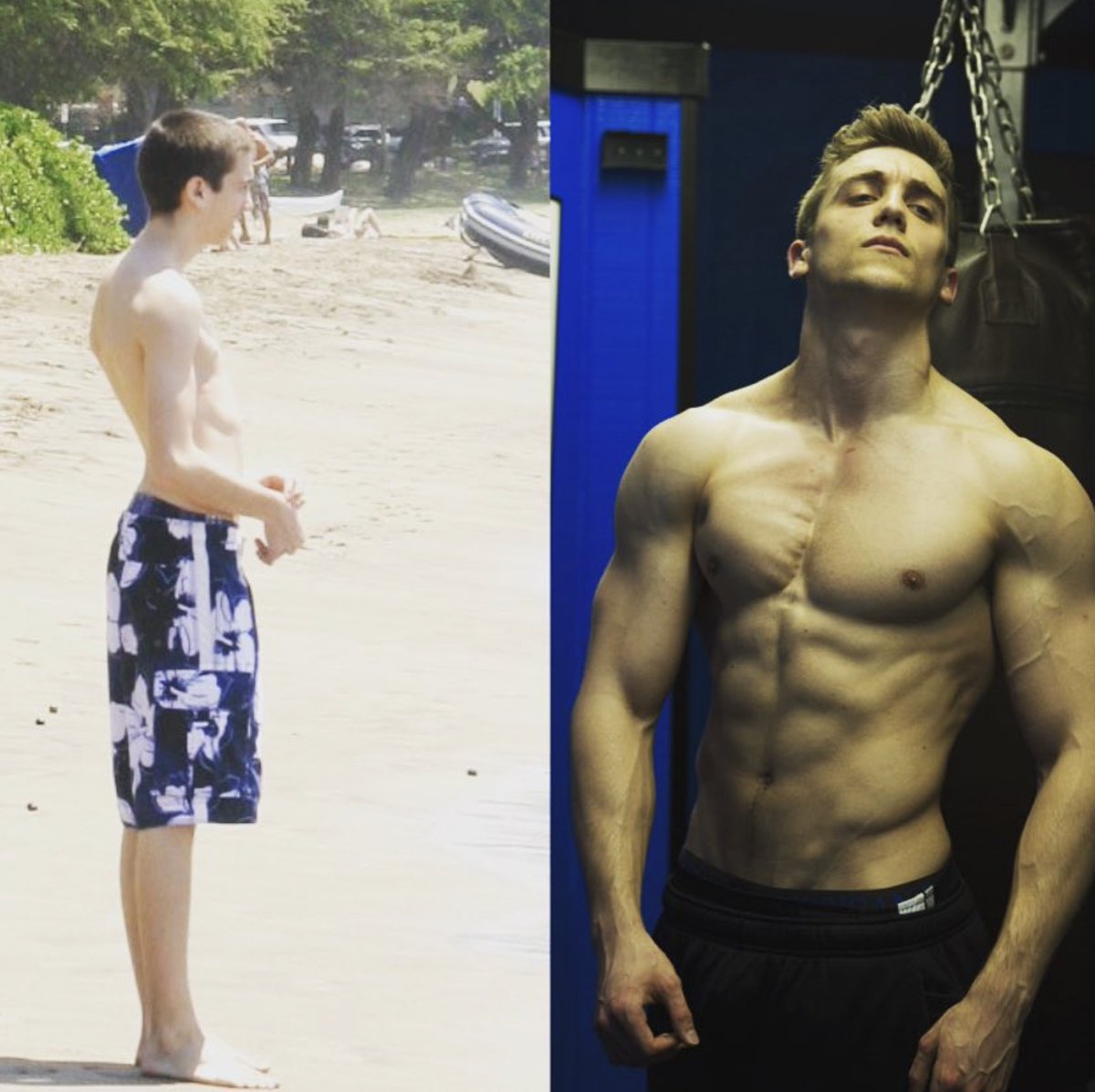 When I graduated from high school (left), I weighed less than 100 ...