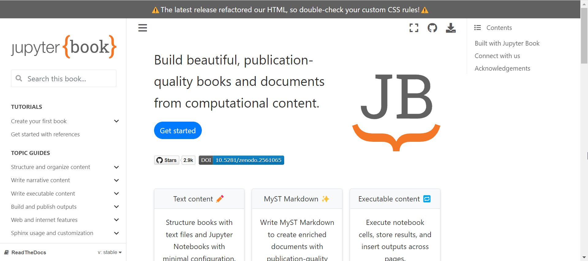 Chris Holdgraf on Twitter: "Just released Jupyter Book v0.13 Jupyter Book lets you build ...