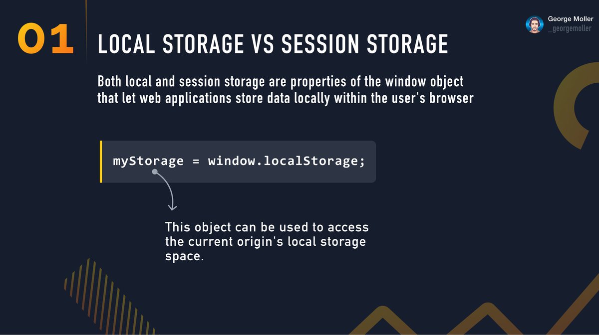 💡 JavaScript: Local Storage vs Session Storage 🧵 Thread 👇 - Thread from ...