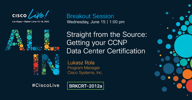 LearningatCisco on Twitter: "Attend this #CiscoLive breakout session led by @LucasRola for a ...