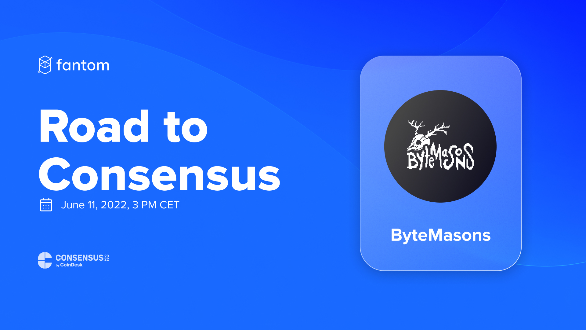 Fantom Foundation on Twitter: "Super pumped to have @ByteMasons representing at @Consensus2022 ...