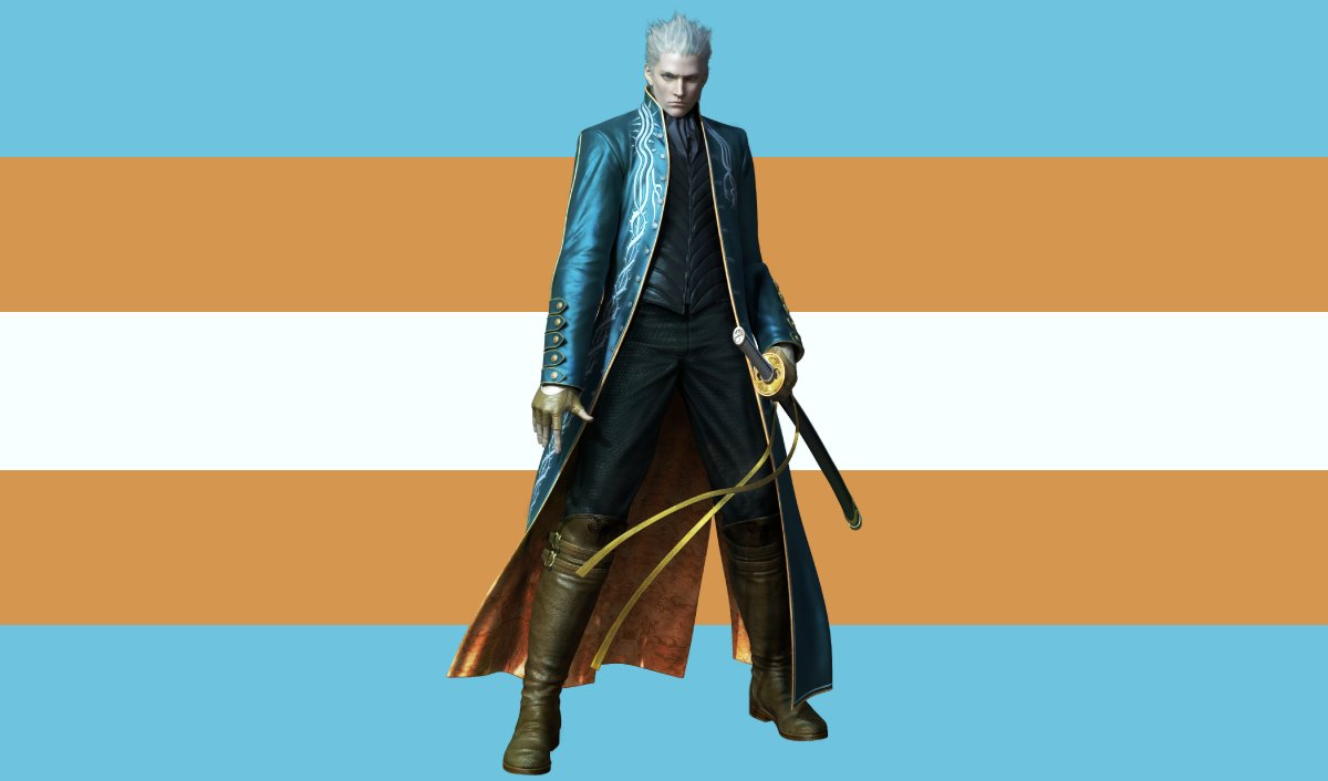 vergil's sunshine ☀️ 💙 @ANEXT on Twitter: "RT @Colourpicked: Transgender flag with Vergil from ...