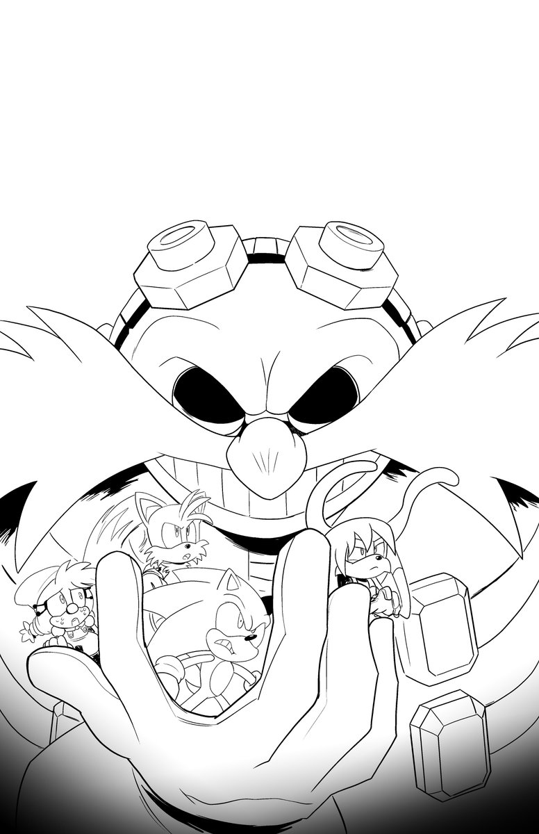 「This is the process of IDW #Sonic Issue 52's cover! 」Gigi D (Sonic ...