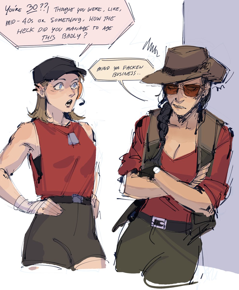 Female Tf2 Scout Fan Art