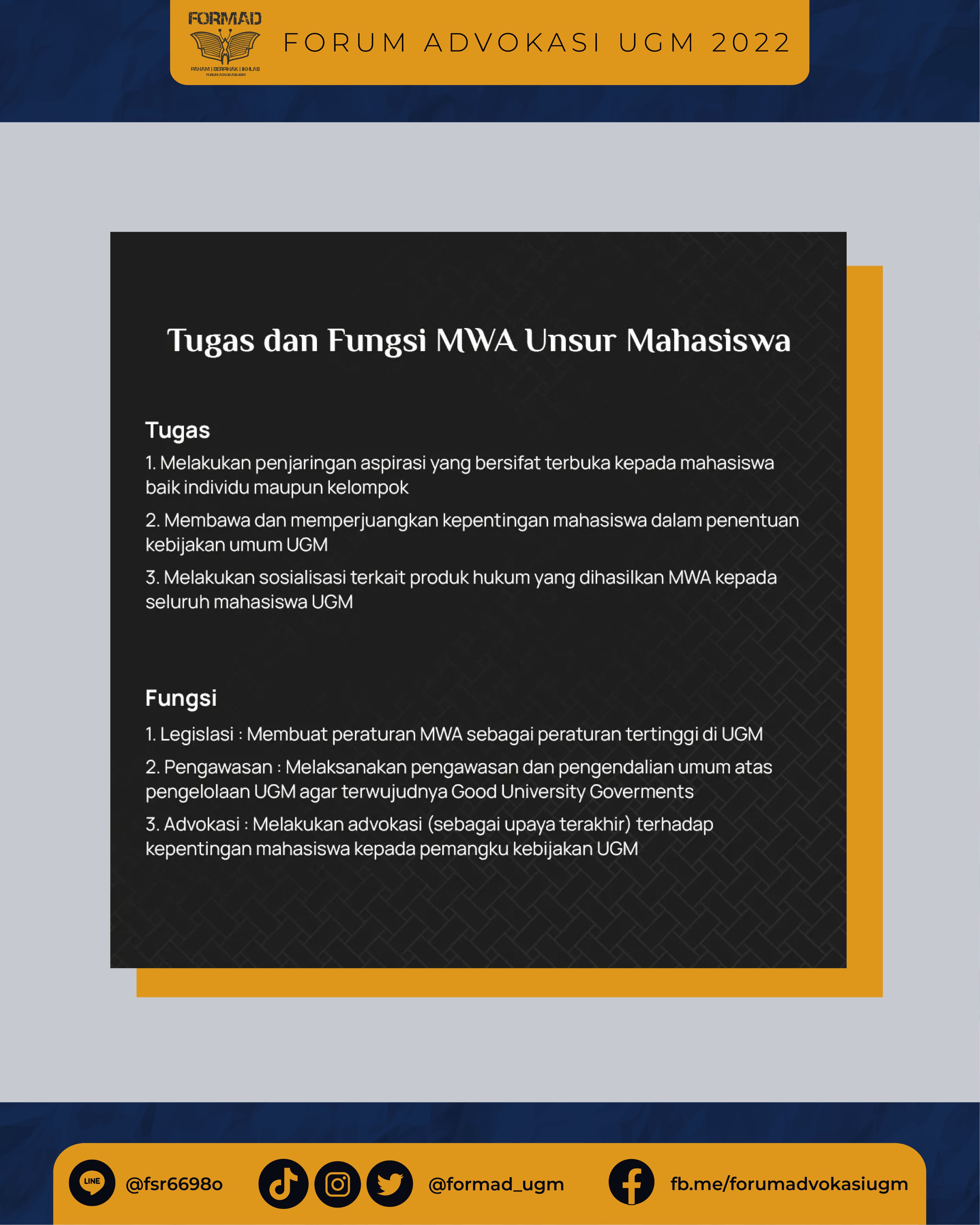 Forum Advokasi UGM on Twitter: "Daftarkan dirimu untuk MWA UM UGM yang lebih baik! Ikuti dan ...