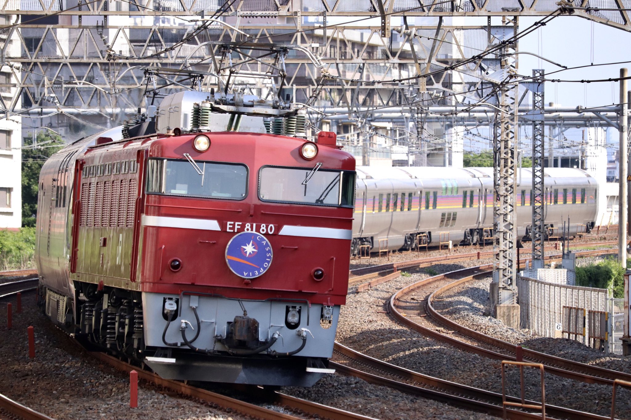 サンイチの写真垢 on Twitter: "2022/06/04 9011レ EF81 80＋E26 12B 川口にて 駅員は来ましたが平和に撮影出来て良かったです。お疲れ様でした https ...