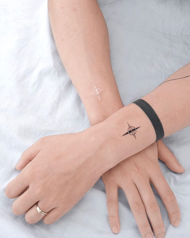 Compass Rose Tattoo Wrist